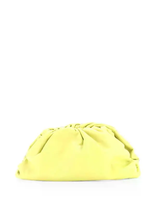 Bottega Veneta The Pouch Leather Teen Clutch Bag - Green