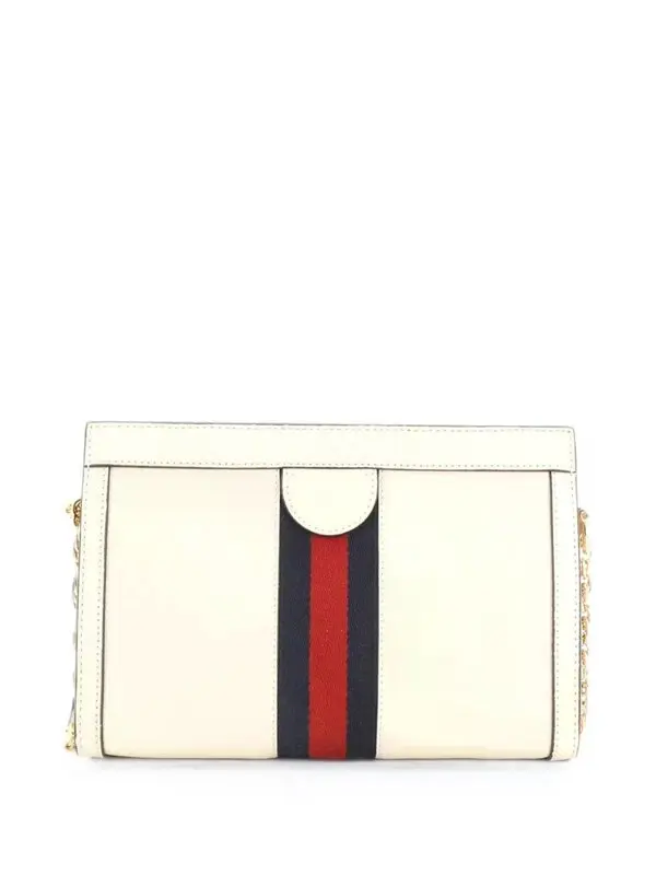 Gucci Ophidia Chain Shoulder Bag - White