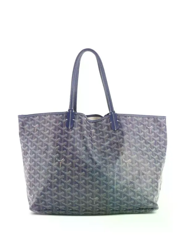 Goyard Saint Louis Coated Canvas Pm Tote Bag - Blue