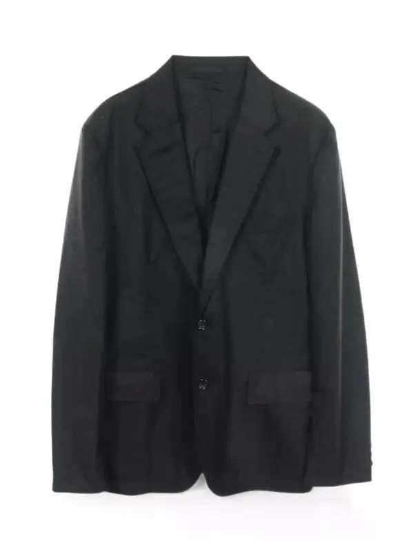 Comme Des Garçons Single-breasted Striped Tailored Wool Blazer