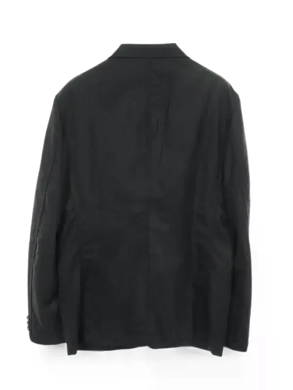 Comme Des Garçons Single-breasted Striped Tailored Wool Blazer