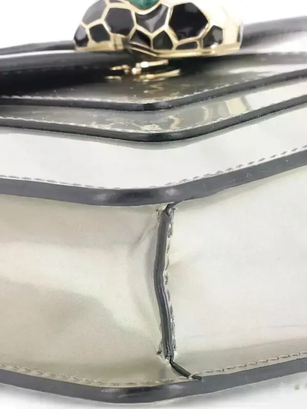 BVLGARI Serpenti Forever Square Leather Small Shoulder Bag