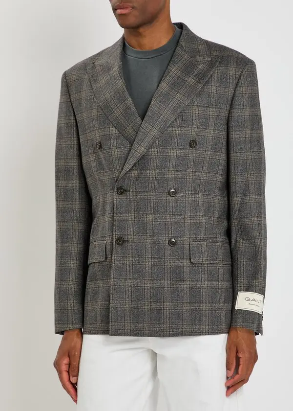 Gant Checked Wool Blazer