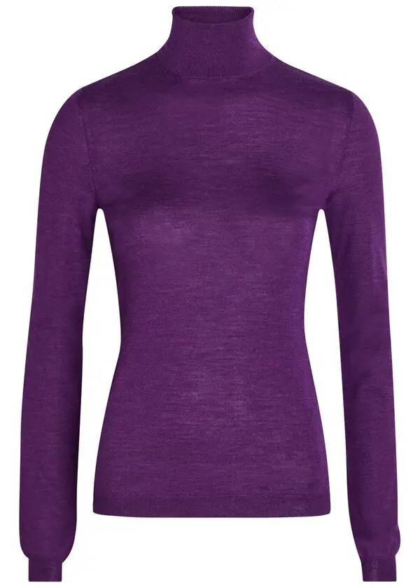 MAISON MARGIELA Roll-neck Wool And Silk-blend Top