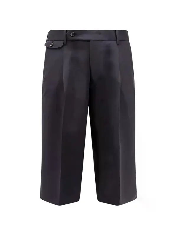 TONYWACK Raw-cut Pleated Shorts