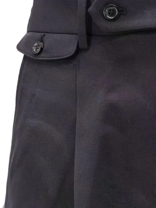 TONYWACK Raw-cut Pleated Shorts