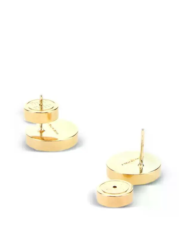 Miu Miu Logo-plaque Enamel Earrings