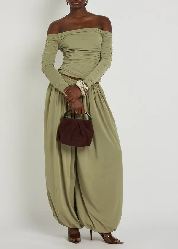 Ronny Kobo Ruby Ruched Tissue Jersey Top