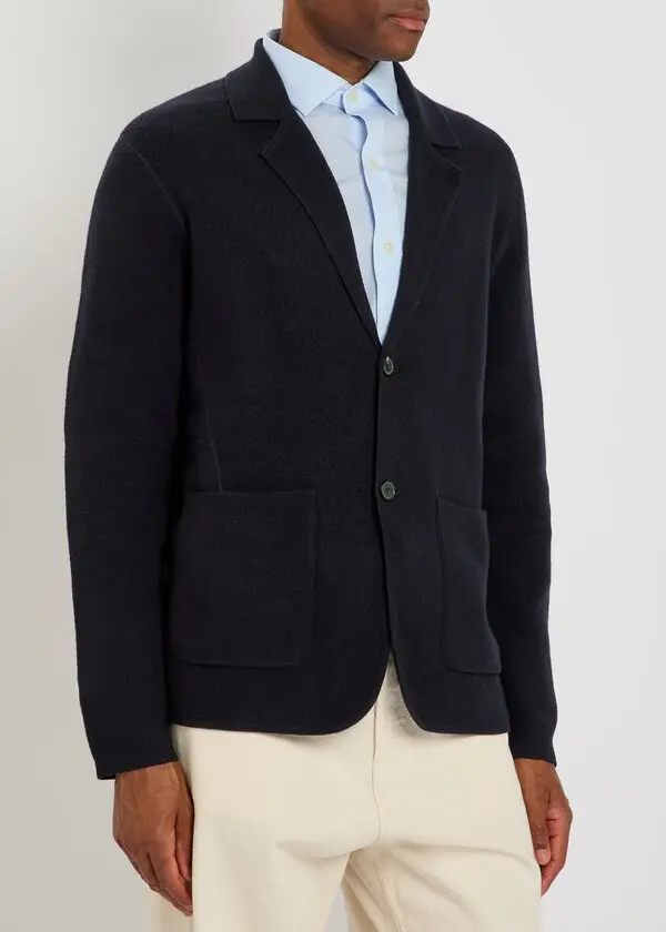 Paul Smith Blazer Merino Wool Cardigan