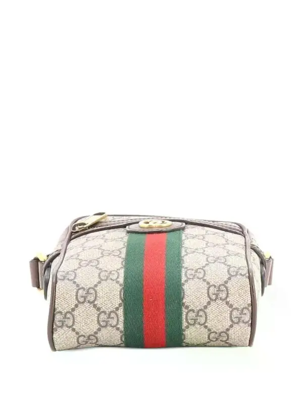 Gucci Ophidia Messenger Bag Gg Coated Canvas Mini Crossbody