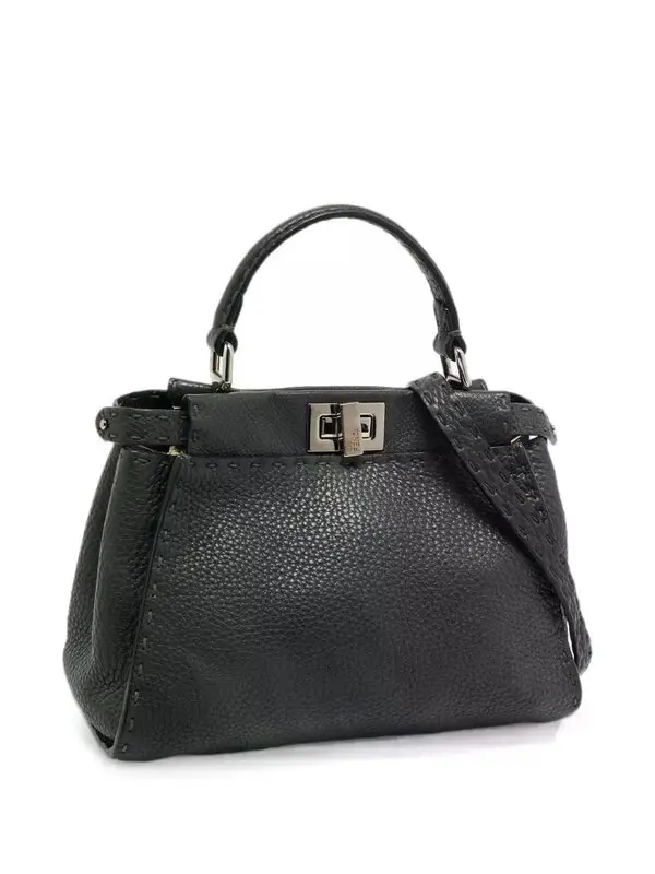 Fendi Mini Peekaboo Selleria Shoulder Bag