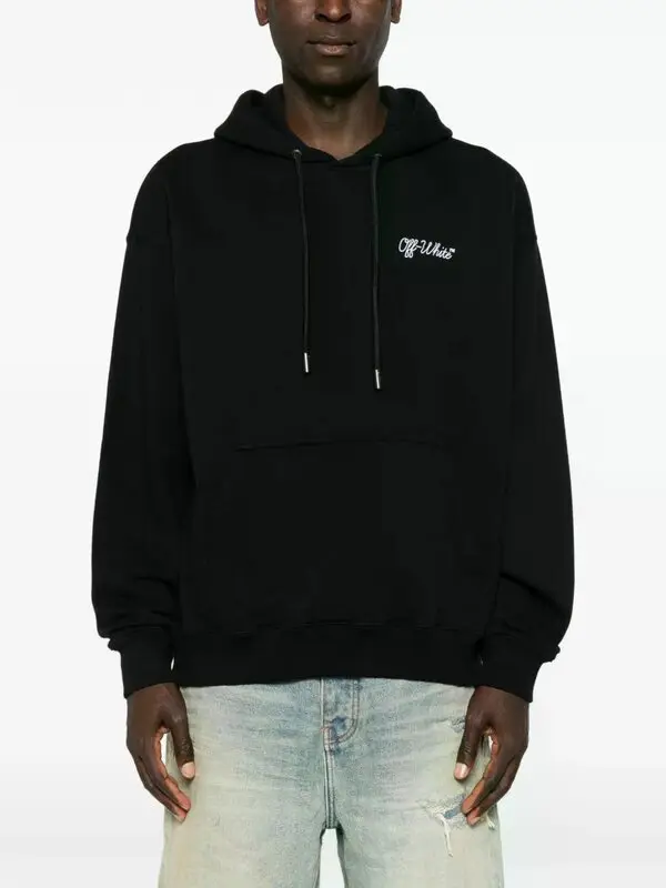 Off-White Logo-embroidered Hoodie