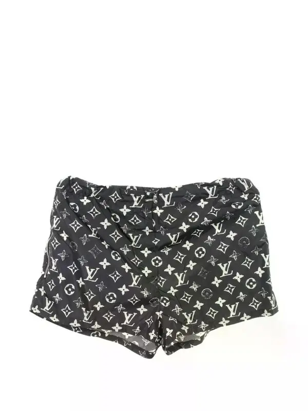 LOUIS VUITTON 2010s Monogram Shorts - Black