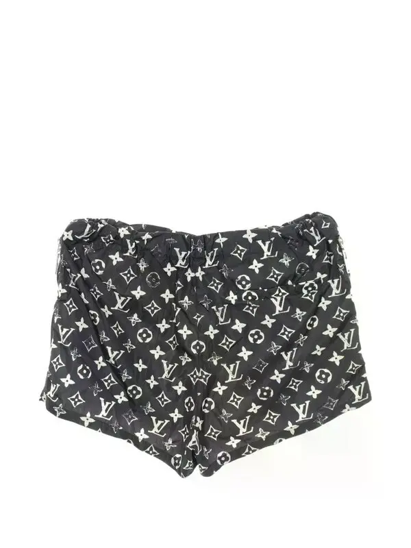 LOUIS VUITTON Monogram Print Elasticated Waistband Shorts