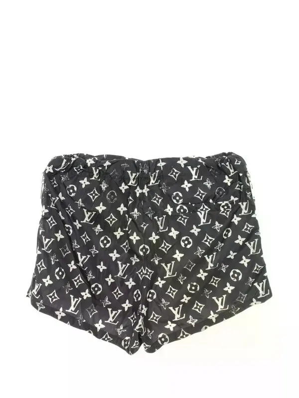 LOUIS VUITTON Monogram Print Elasticated Waistband Shorts