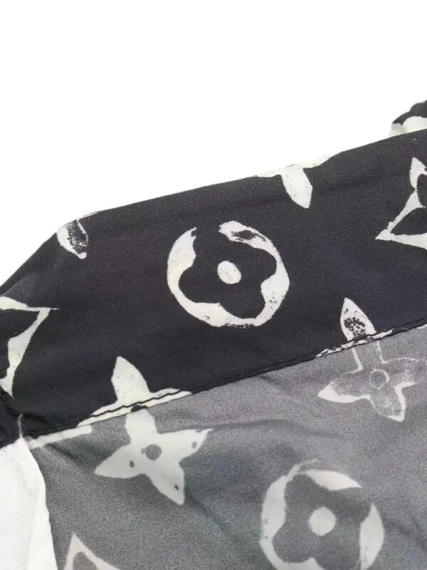 LOUIS VUITTON Monogram Print Elasticated Waistband Shorts