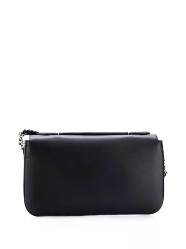 Gucci Petite Gg Flap Shoulder Bag Leather Small Crossbody Bag - Black