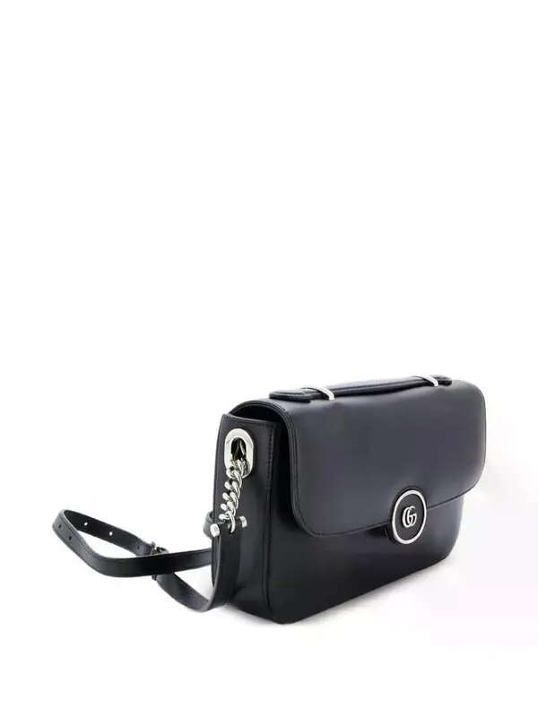 Gucci Petite Gg Flap Leather Shoulder Bag