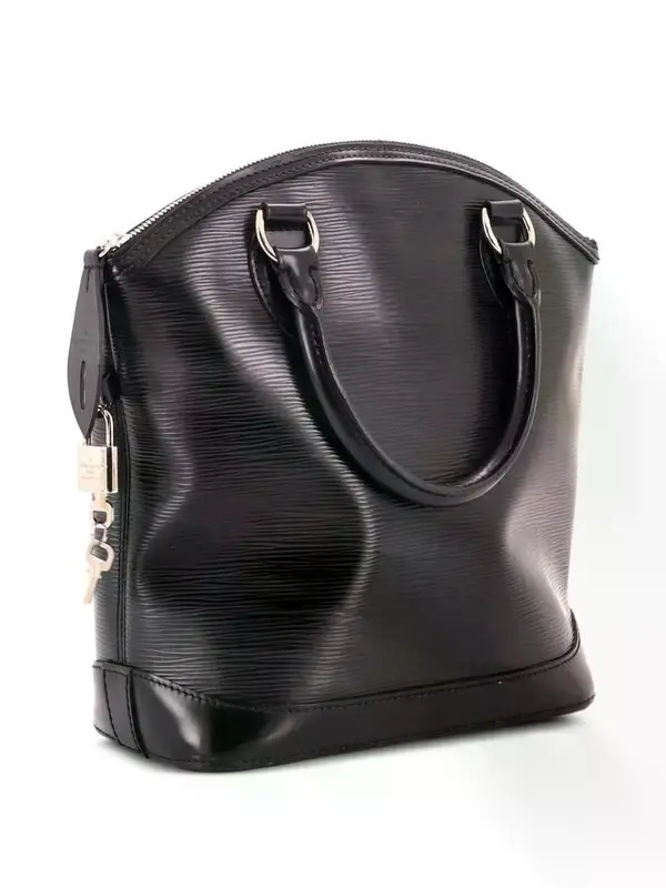 LOUIS VUITTON Lockit Handbag Epi Leather Pm Satchel - Black