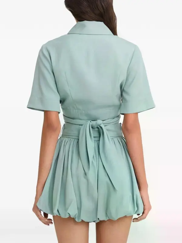 Matthew Bruch Cropped Shirt With Twist Detail