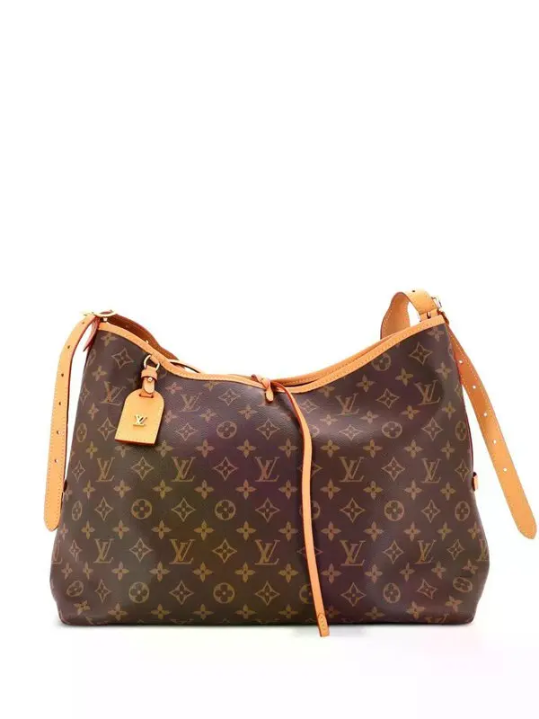 LOUIS VUITTON Carryall Monogram Canvas Mm Hobo Bag - Brown