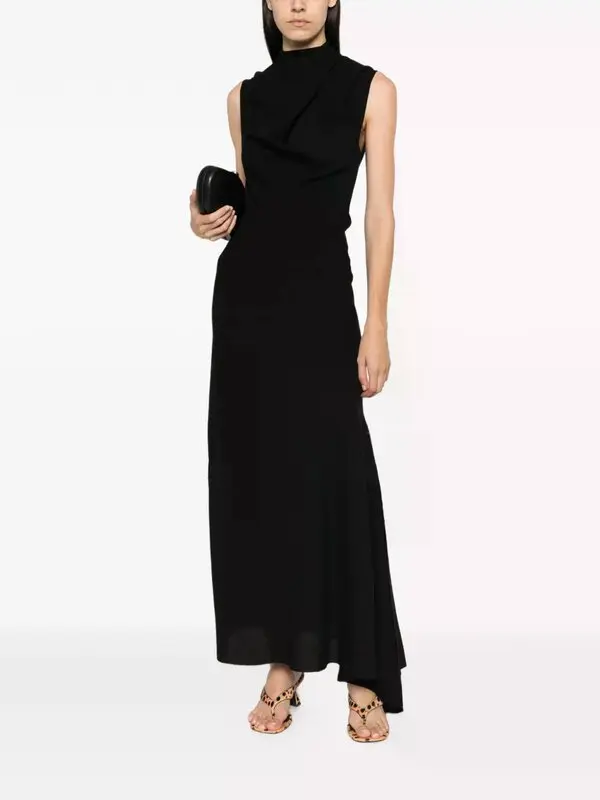 Attico Open-back Draped Maxi Dress