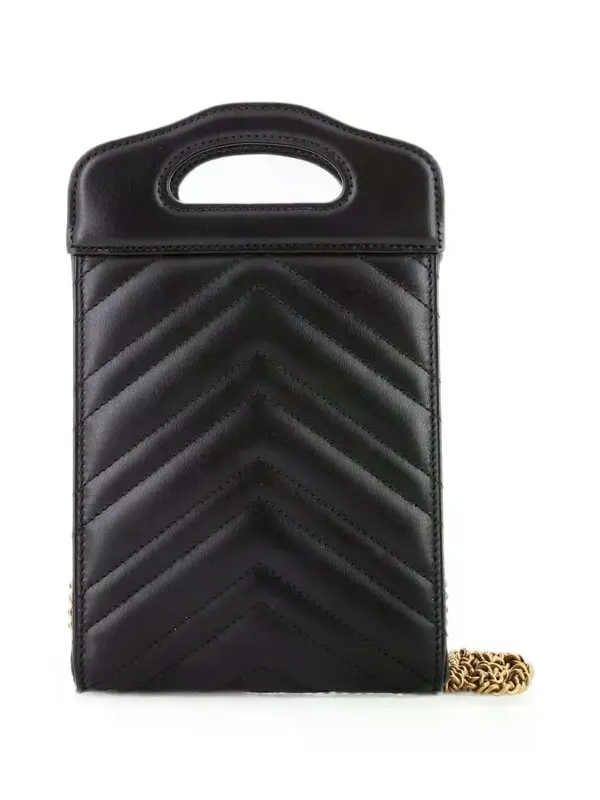Gucci Matelasse Leather Mini Crossbody Bag - Black