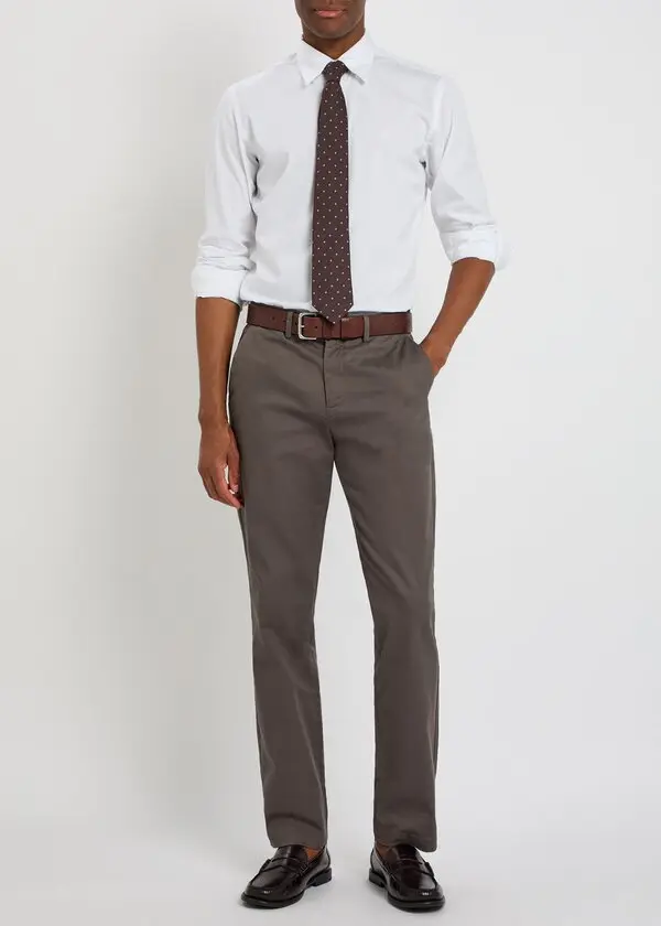 BOSS Roan Logo-embroidered Cotton-poplin Shirt
