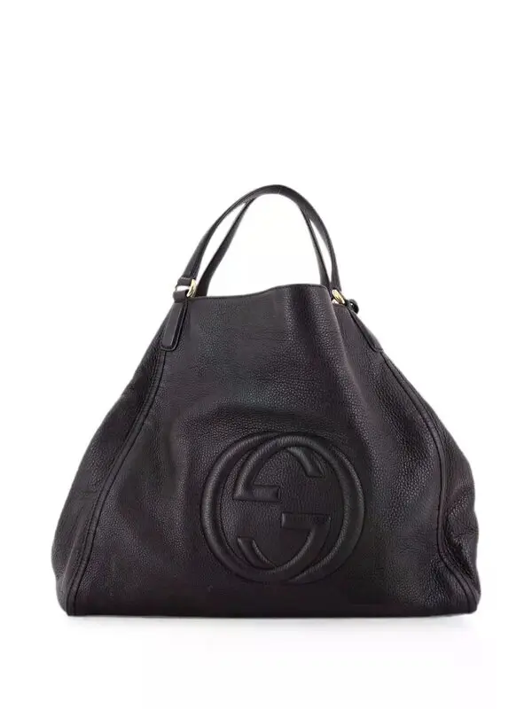 Gucci Soho Leather Large Shoulder Bag - Black