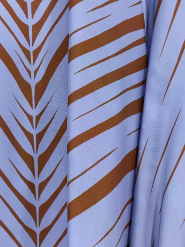 CO.GO Abstract-print Silk Blouse