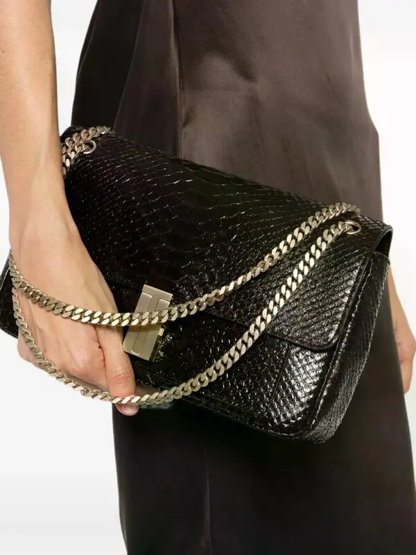 TOM FORD Chain-link Shoulder Bag - Brown