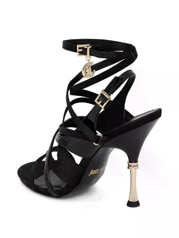 Just Cavalli Strappy Logo-charm Sandals