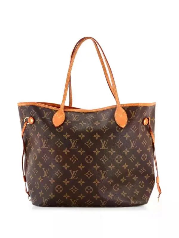LOUIS VUITTON Neverfull Nm Monogram Canvas Mm Tote Bag - Brown