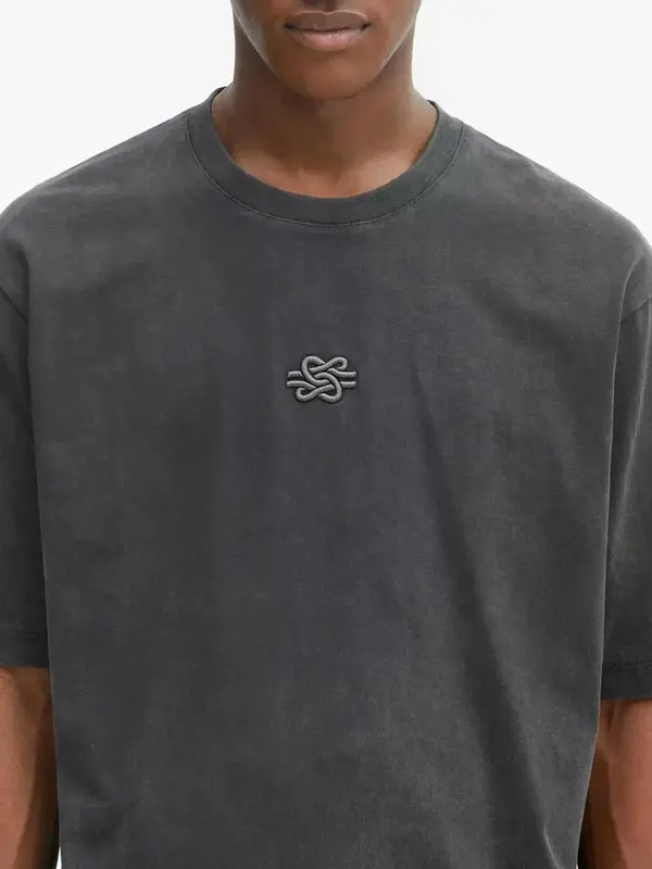 Filling Pieces Logo-patch Cotton T-shirt
