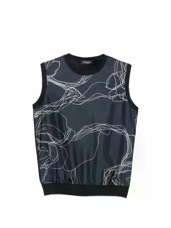 Fabiana Filippi Abstract Print Sleeveless Top