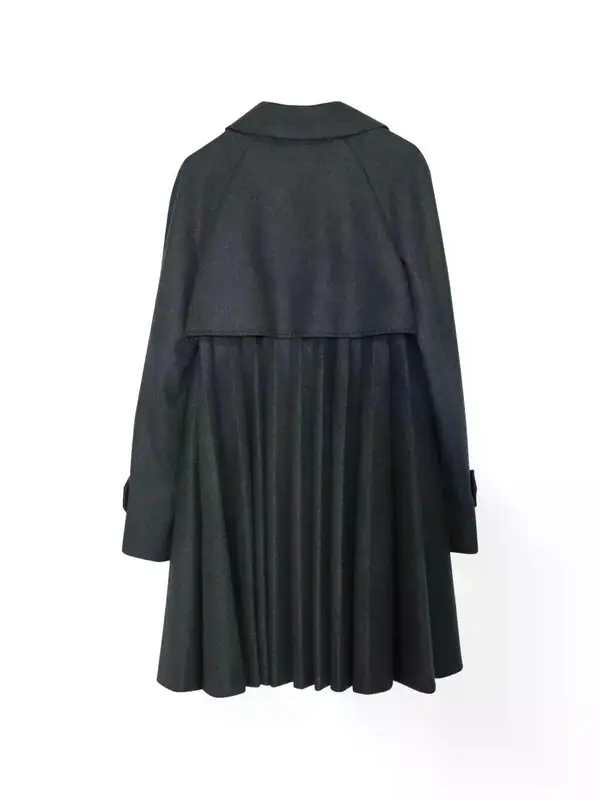 Sportmax Double-breasted Pleated Coat