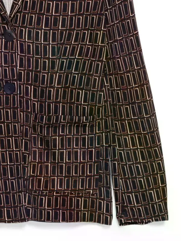 SIYU Geometric-print Blazer