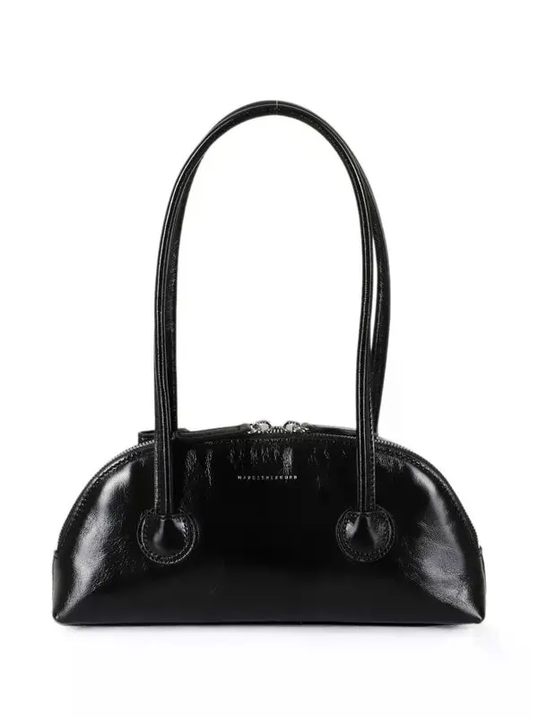 MARGESHERWOOD Mini Bessette Crinkled-effect East-west Bag - Black