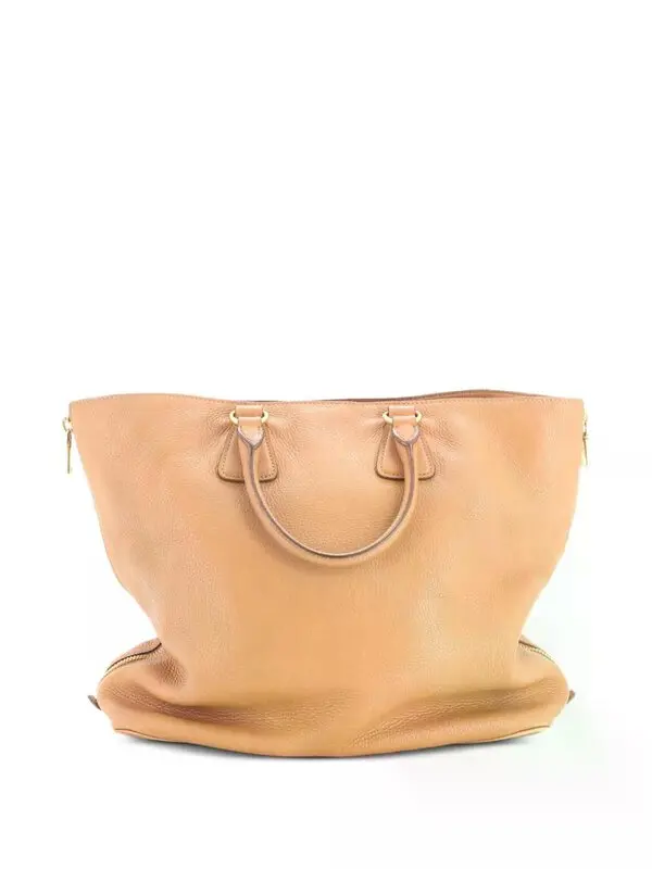 Prada Convertible Tote Bag - Brown
