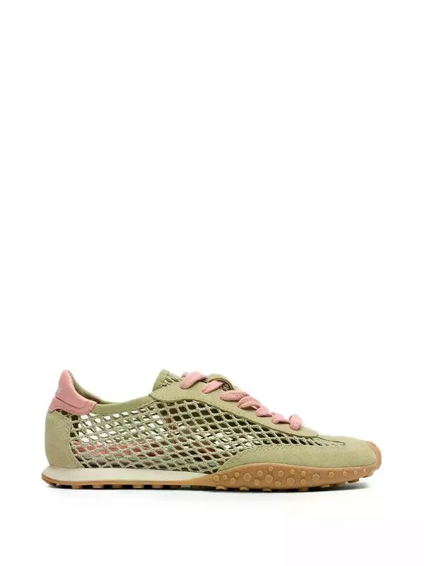 HOFF Bridge Fishnet Mesh Panelled Sneakers - Green