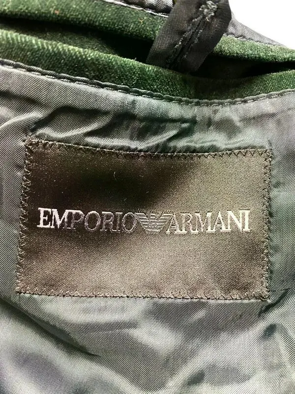 Emporio Armani Single-breasted Velvet Jacket