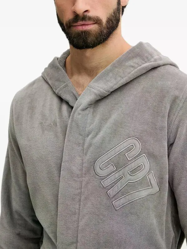 CR7 CRISTIANO RONALDO Logo-patch Hooded Robe