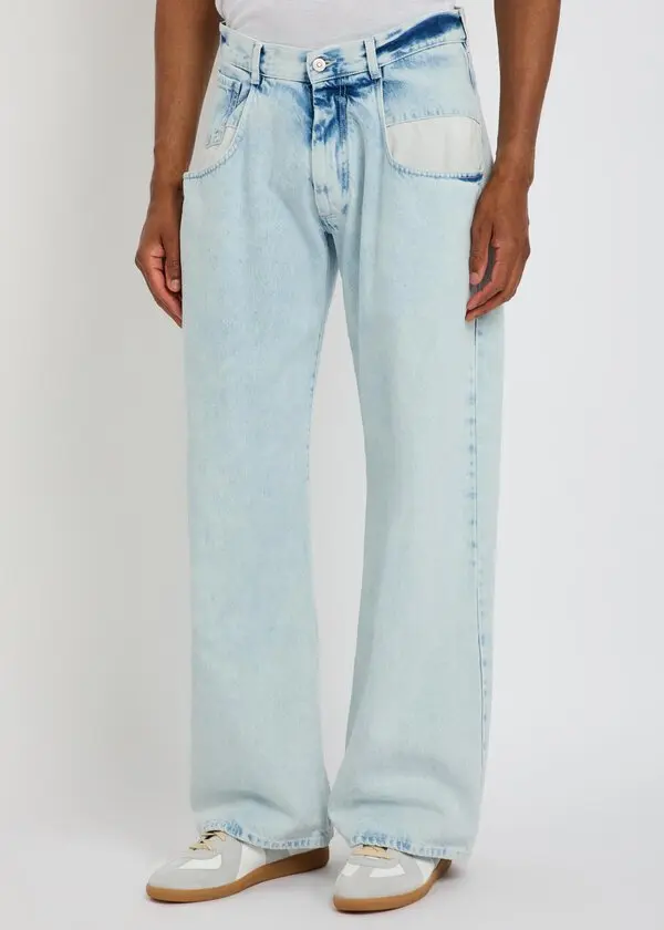 MAISON MARGIELA Exposed-pocket Straight-leg Jeans