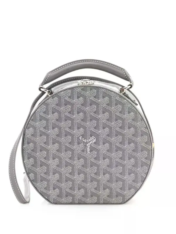 Goyard Alto Hatbox Bag Coated Canvas Satchel - Grey
