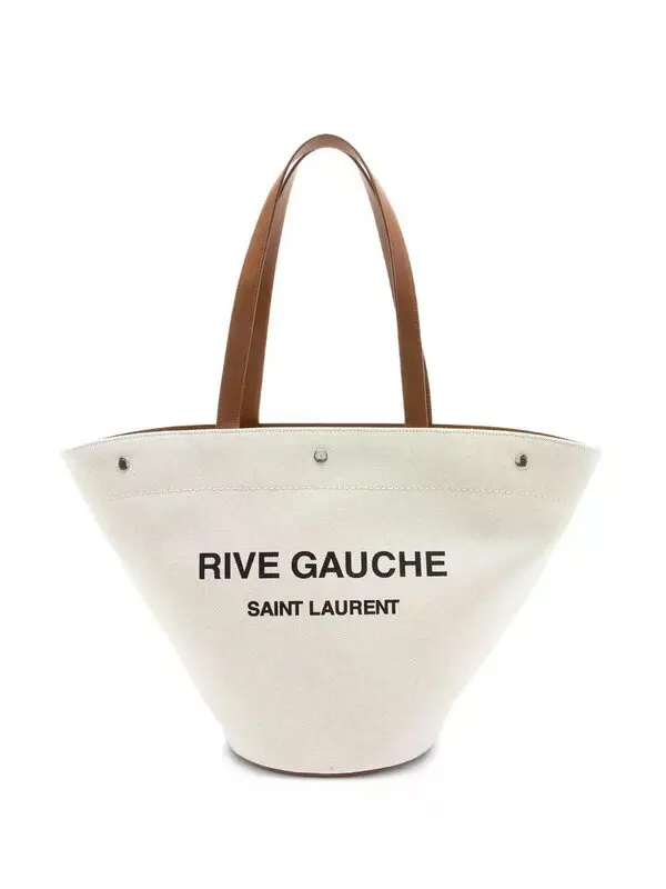 Saint Laurent Rive Gauche Trapezoid Tote Bag