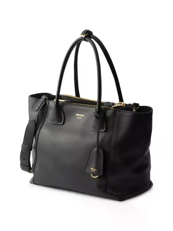 Prada Large Leather Tote Bag