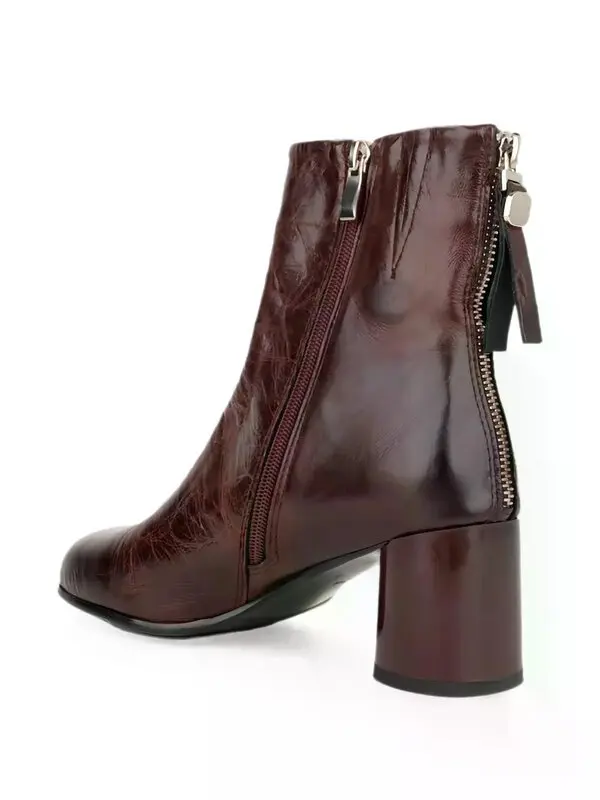 LINDA BAUMANN Leather Ankle Boots