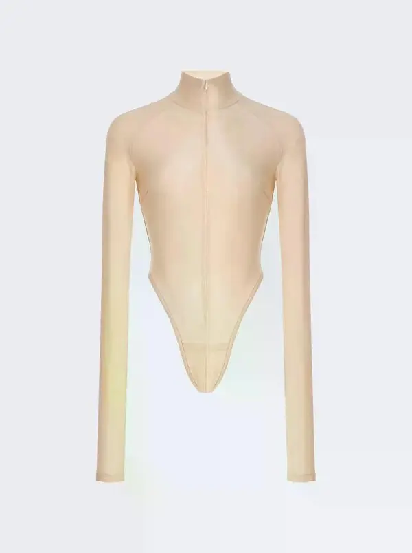LAQUAN SMITH High-neck Long-sleeve Bodysuit