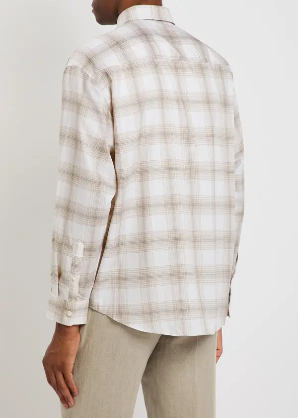BOSS Cody Checked Cotton-poplin Shirt