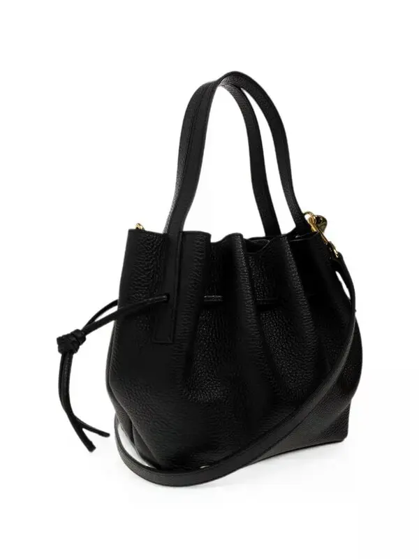 Yuzefi Mini Scallop Pebble-grain Bucket Bag